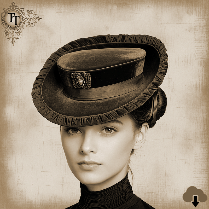 "Susan" Victorian Lady's Hat-Making Sewing Pattern - Timeless Templates